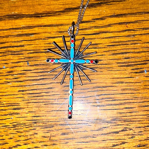 Jewelry | Unique Native American Cross Real Silver | Poshmark